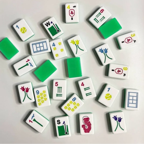 Luxe Mahjong | Games | New Country Club Luxe Mahjong Tile Set Bright ...